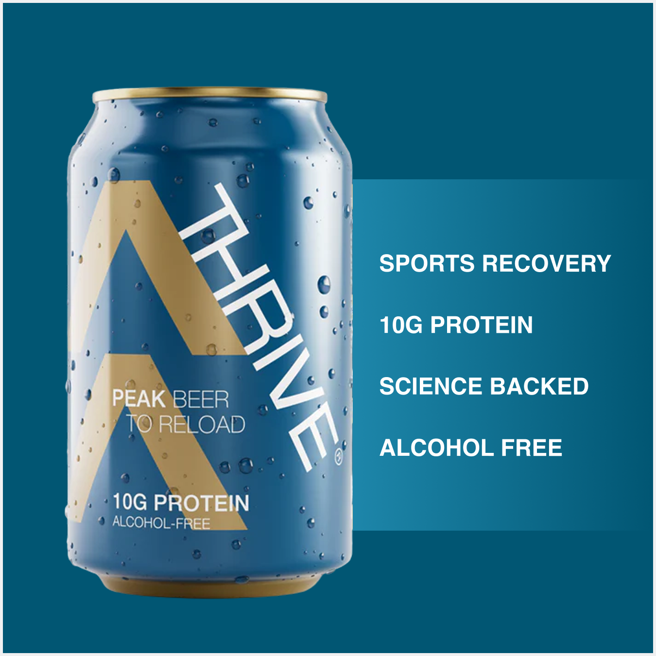 Thrive Peak | 10g Protein | Alcoholfree | 100% Belgian Sports beer